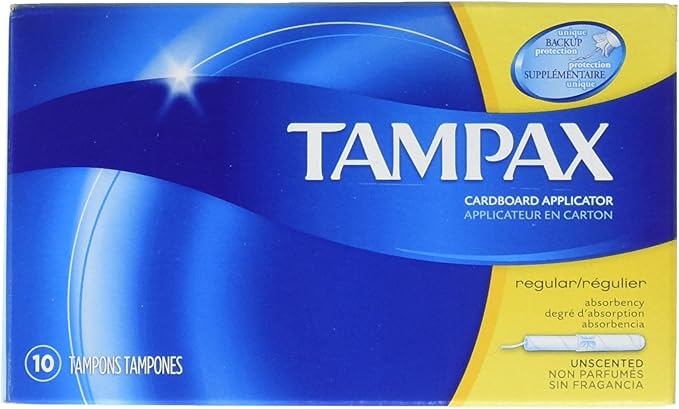 Tampax Regular 10 Pieces/Box - 12ct | Kassir Import & Export Co